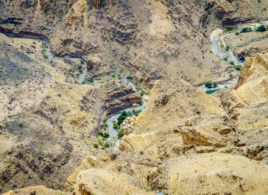 W6a, W6b: Wadi Ghul Abandoned Village - Oman Tourist Destination
